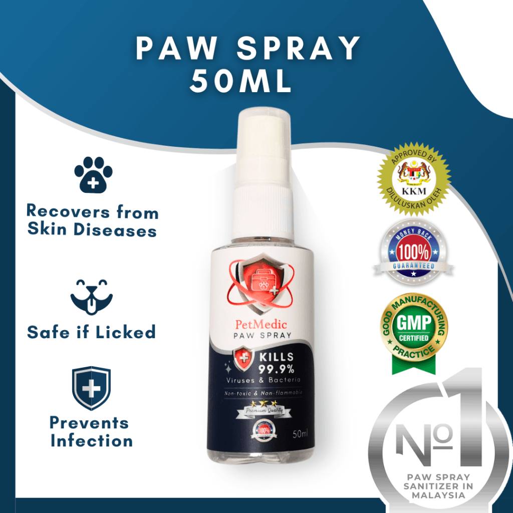 PetMedic Paw Spray Pet Antiseptic Sanitizer 50ml – PetMedic